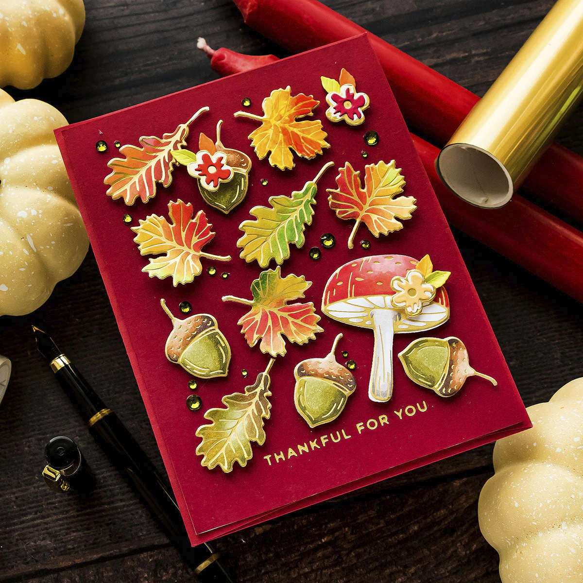 Glimmering Autumn Woods - Glimmer Hot Foil Kit of the Month (Plates ...